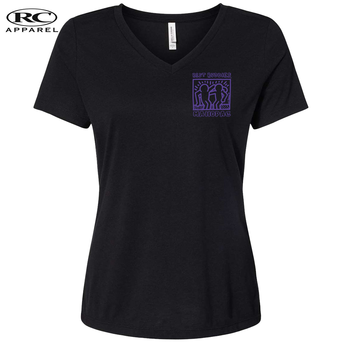 Best Buddies Club Woman's form fitted V neck Tee – Ruffino Customs Apparel