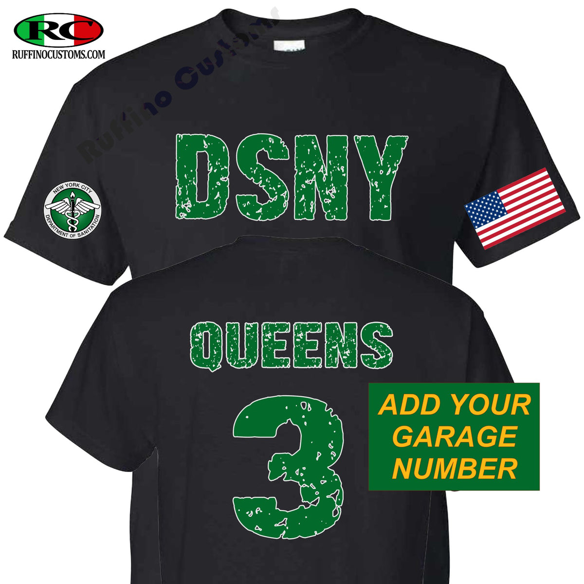 NYC Sanitation DSNY Distressed T Shirt – Ruffino Customs Apparel