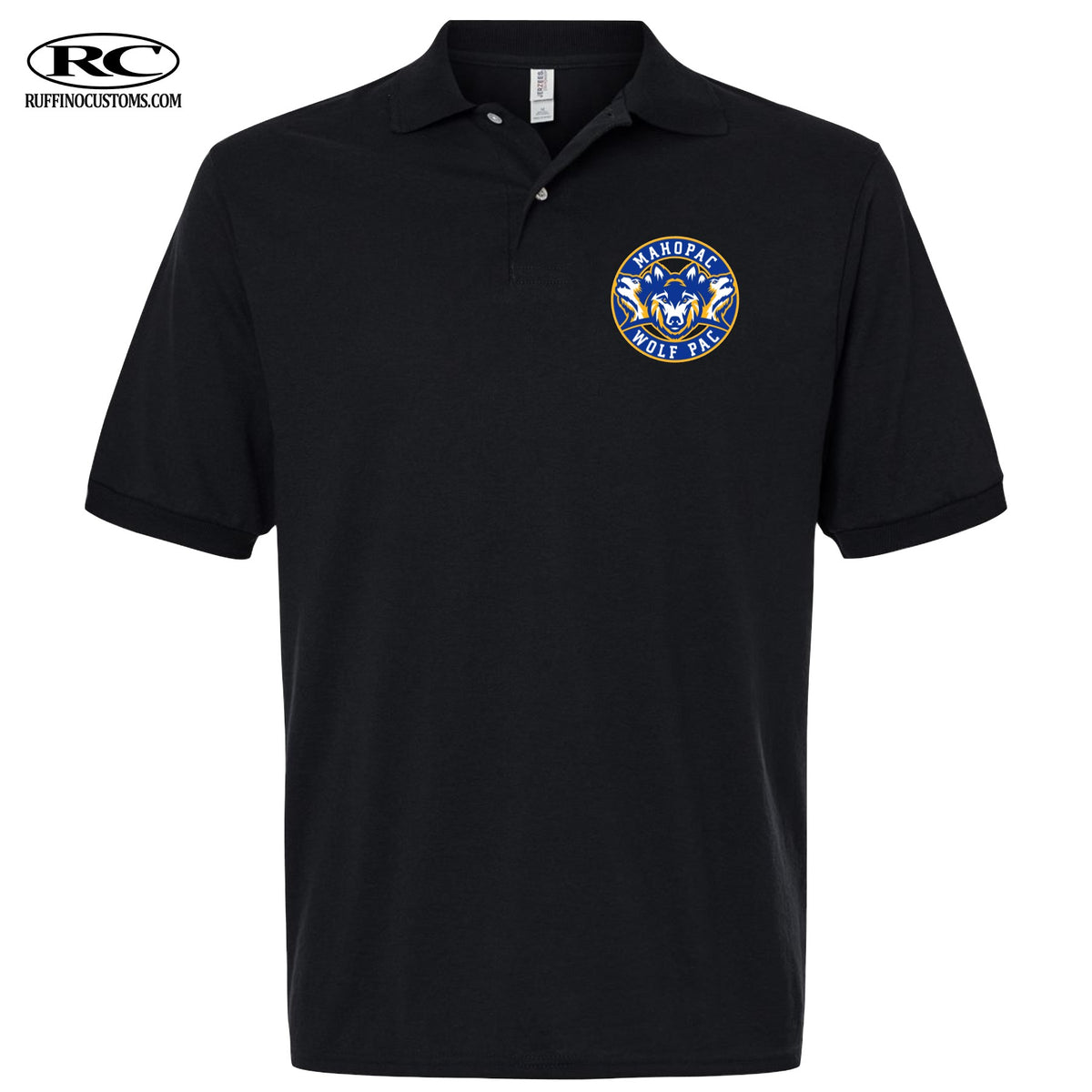 Fulmar Road Staff Black Polo Circle logo – Ruffino Customs Apparel